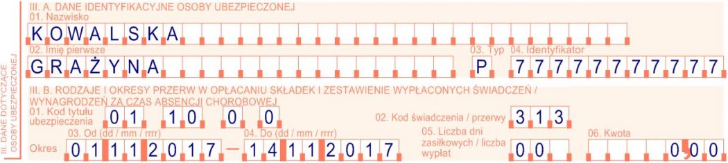Raport ZUS RSA za okres urlopu macierzyńskiego - e - Prawa Pracownika